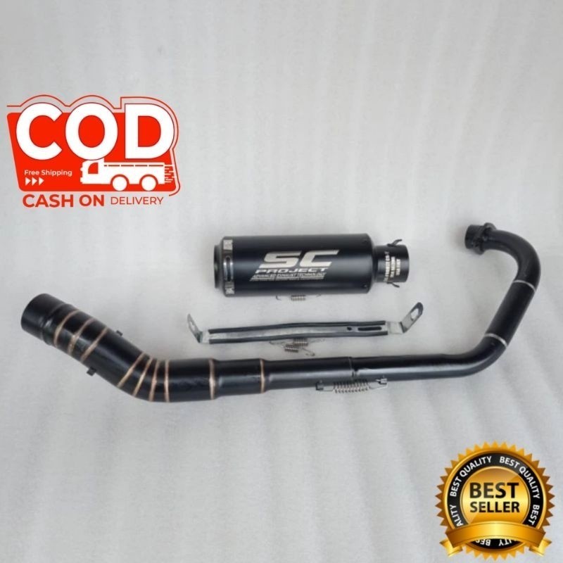 Sc Project Racing Black PREMIUM Quality exhaust for FZ150, GSX-R150 ...