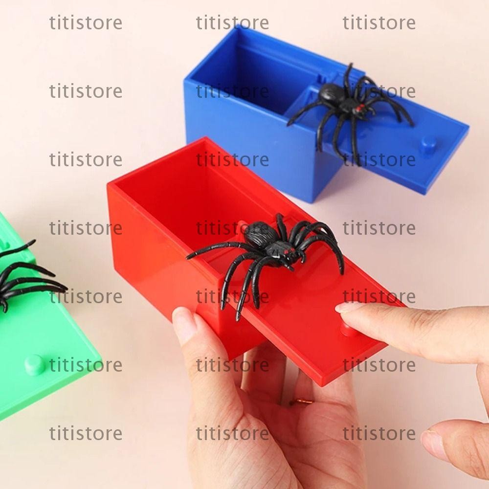 TITISTORE Prank Prop, Hidden in Mischief Spider Scare Box, Plastic ...