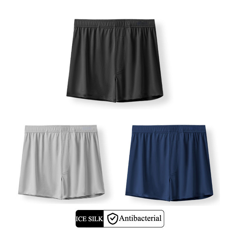 GOOD MiiOW Plus Size XL-5XL Boxer Shorts for Man Ultra Thin ICE Silk ...