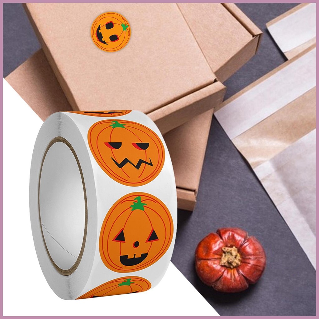Fall Sticker Roll Sticker Roll for Kids Spooky Cartoon Halloween ...