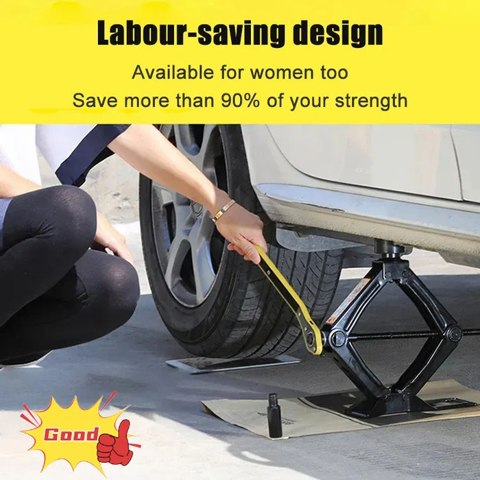 Car-mounted hand-operated jacks with power-saving ratchets | Shopee ...