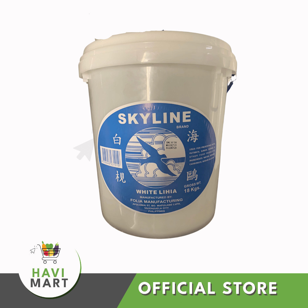 PH HAVI MART Skyline Lye Water White Lihia 18kgs FREE PAIL BALDE (For ...