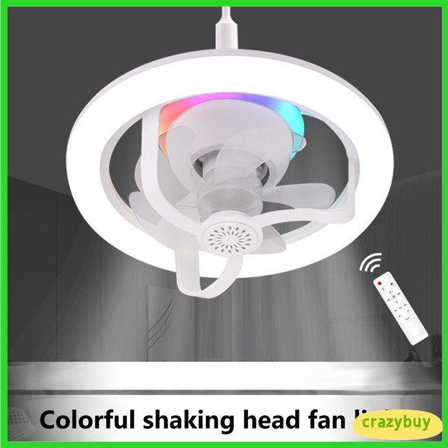 CR Multi-Directional Ceiling Fan With Lights Modern Indoor Ceiling Fans ...