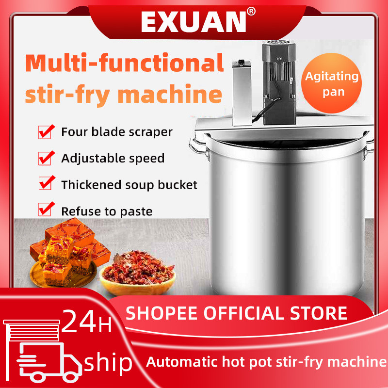 Automatic Hot Pot Frying Machine Small Mixer Jam Boiling Sauce Machine ...
