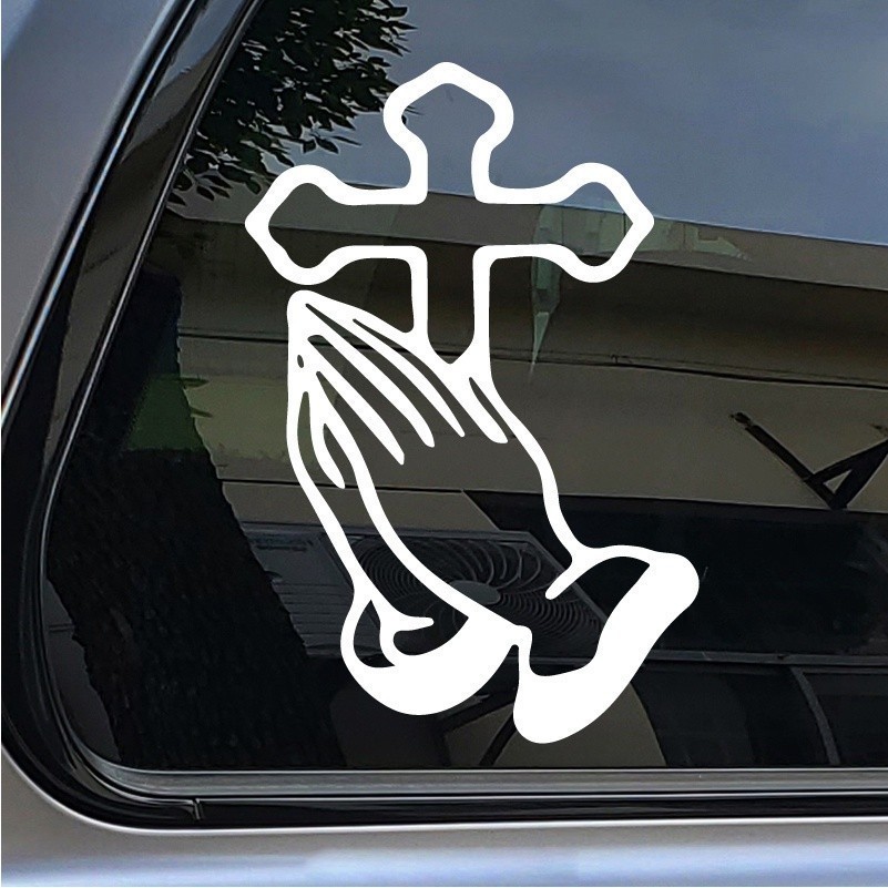 Pray Cross Sticker for Car Stickers and Decals Waterproof Christian ...