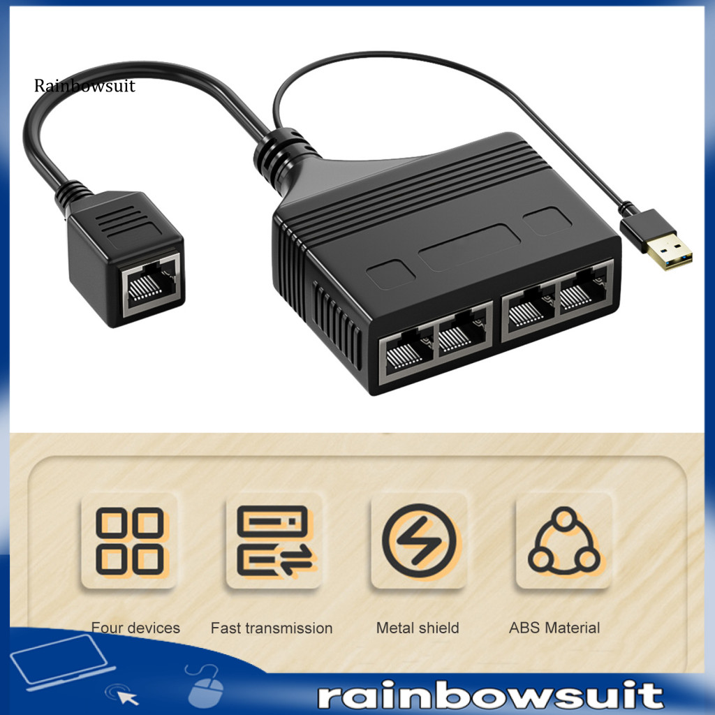 [RB] Heat-resistant Internet Splitter Office Use 100Mbps LAN Network Splitter High Speed ...