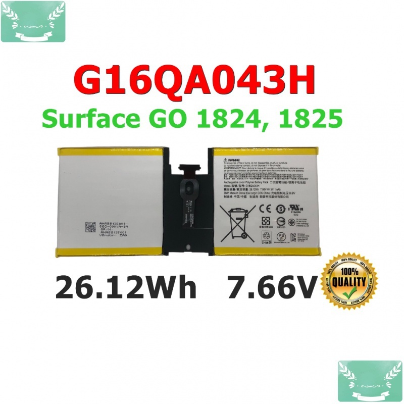 ★Microsoft Surface แบตเตอรี่ G16QA043H ของแท้ (สำหรับ Surface GO 1824 ...