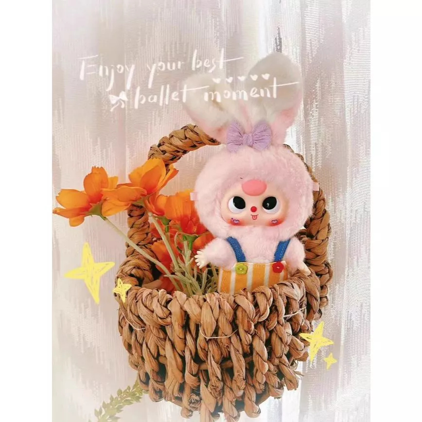 Baby Three Macaroon Bunny Series Vinyl face doll blind box Collectible ...