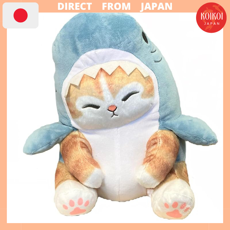Mofusand Sea Creature Big Nyan Plush Toy 2 - Shark Nyan, 30cm size. | Shopee Philippines