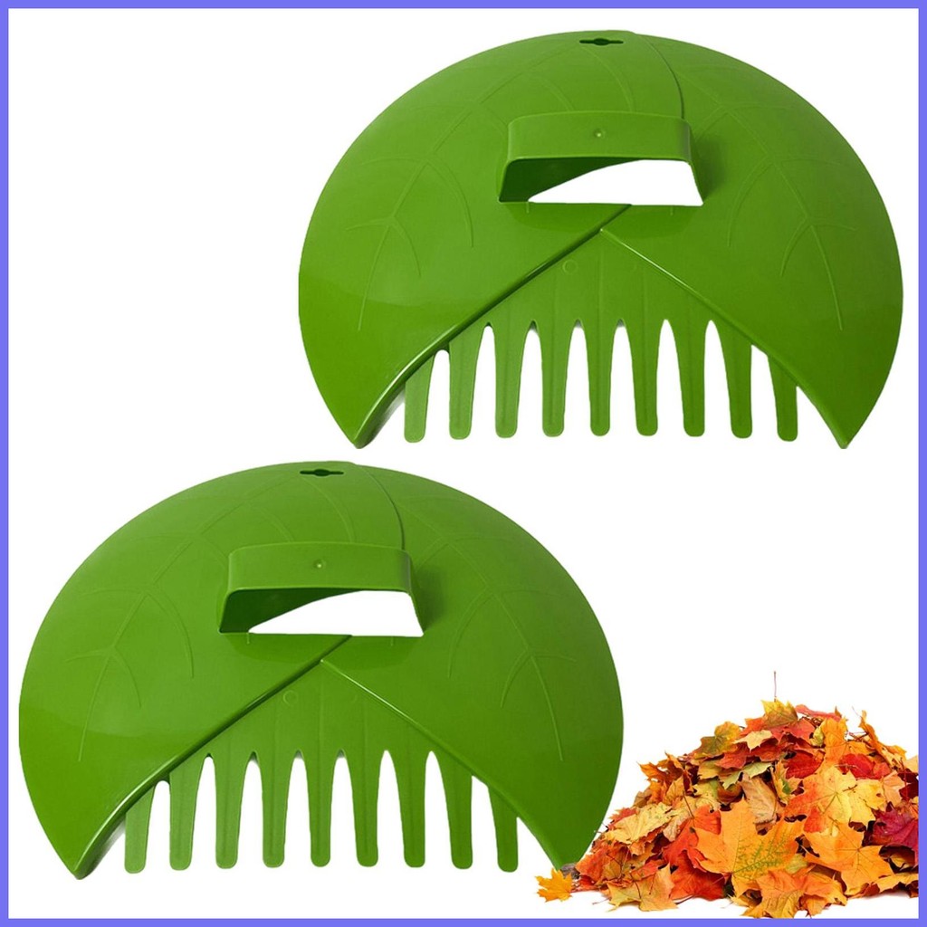 Leaves Scoops 2pcs Portable Garden Hand Rakes Set Leaves Picker Upper ...