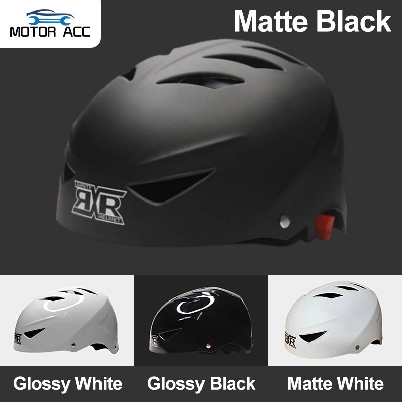 RXR Nutshell Helmet for Motorcycle Bike Motor Half Face Helmet PC+EPS ...