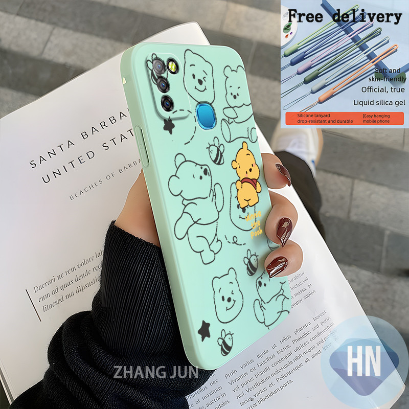 Casing Infinix Smart 5 phone case Customized Cute Teddy Bear Liquid TPU ...