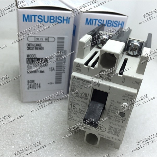⊣ New original authentic Mitsubishi circuit breaker NV30-FAU 2P 5A 10A 15A 20A 30A spot | Shopee ...
