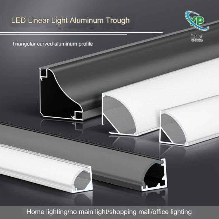 Silver V19*19 2pcs, 1m each Aluminum channel system with milky white ...