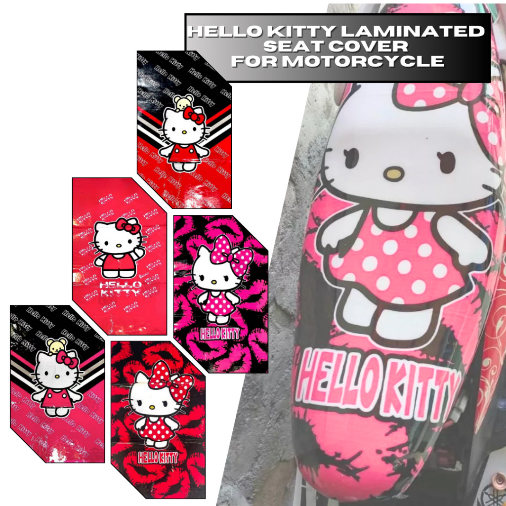 COD Laminated Motorcycle Seat Cover Hello Kitty Designs For Motorcycle ...