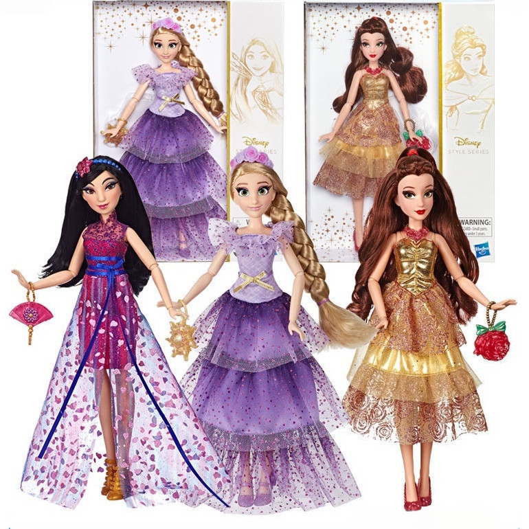 Hasbro Disney Doll DPR Style Series Princess Hua Mulan Belle Rapunzel ...