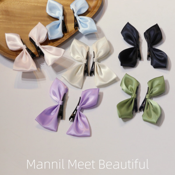 clamp for hair ribbon hair clip The texture is good~ Zhao Lusi's same ...
