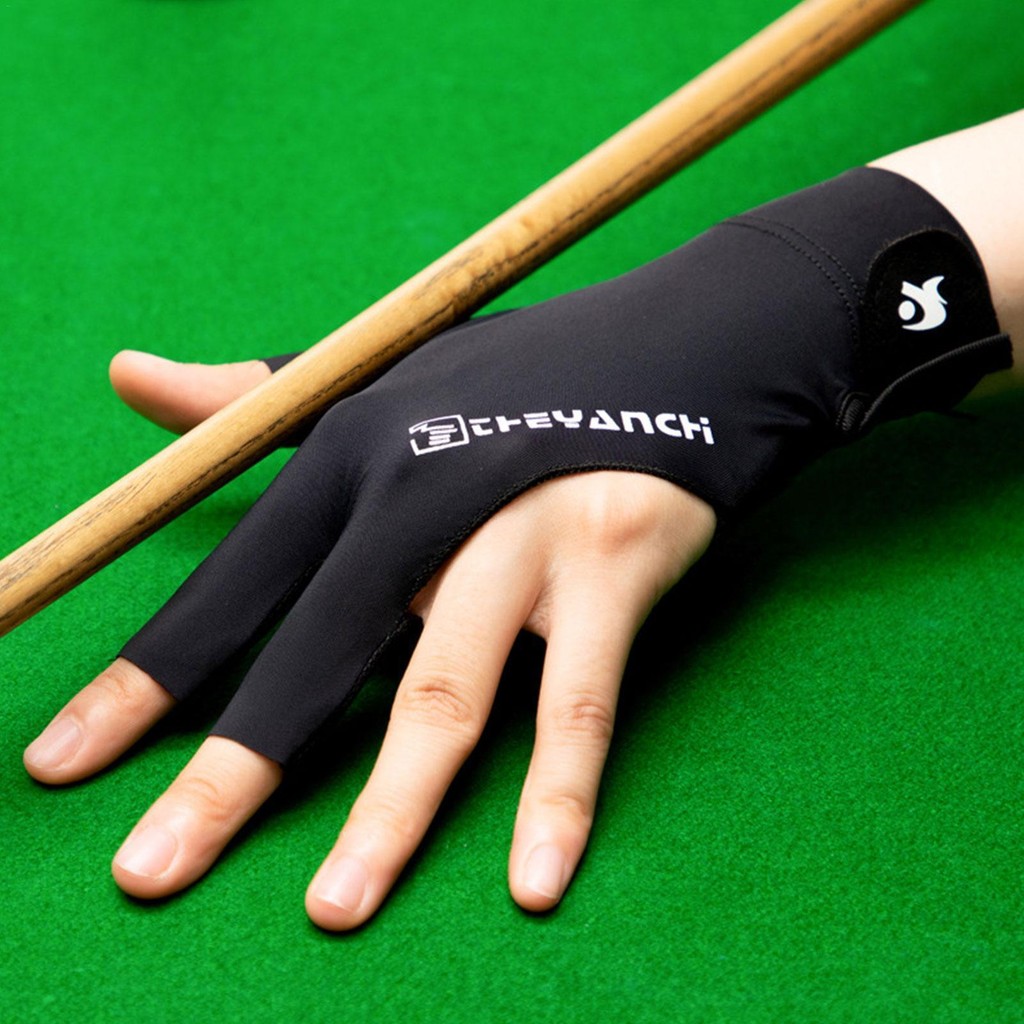 Elastic 3 Fingers Billiard Gloves Left & Right Hand Snooker Glove Carom ...