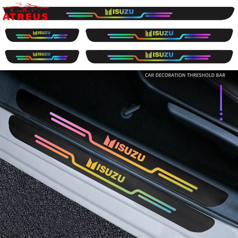 ISUZU Colorful Reflective Laser Car Door Sticker Protector Auto ...