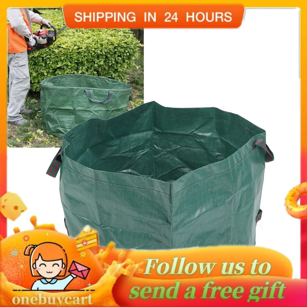 Onebuycart 63 Gallons Garden Waste Bag Reusable Refuse Sack For Grass ...