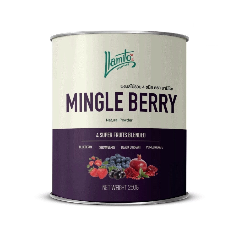 Llamito Organic Mingle Berry Powder (250g.) Minggle Yamito Brand ...