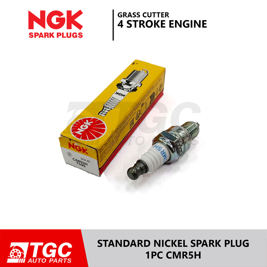 NGK Spark Plug Standard Nickel 4 Stroke Engine Grass Cutter CMR5H 1Pc ...