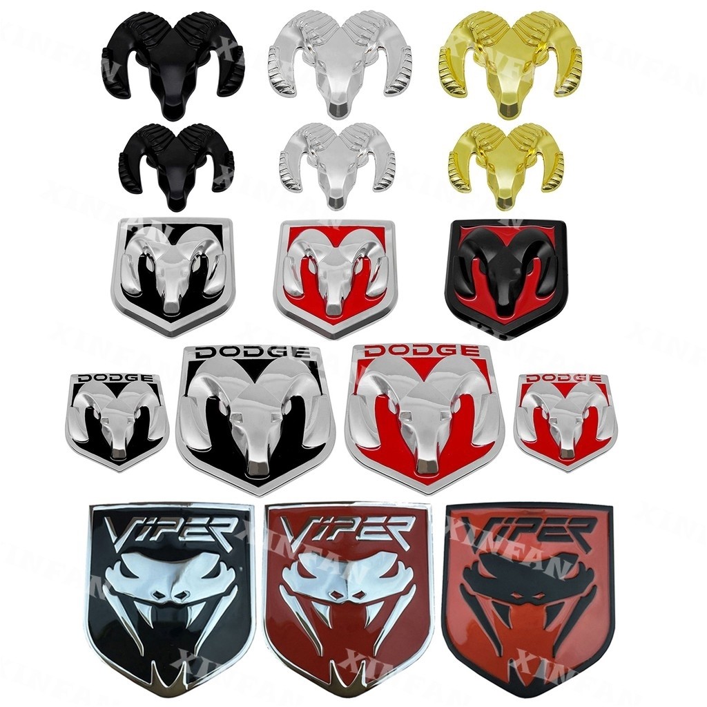 Modified Snake Metal Car Sticker for Dodge Nitro Viper RAM Auto Grille ...
