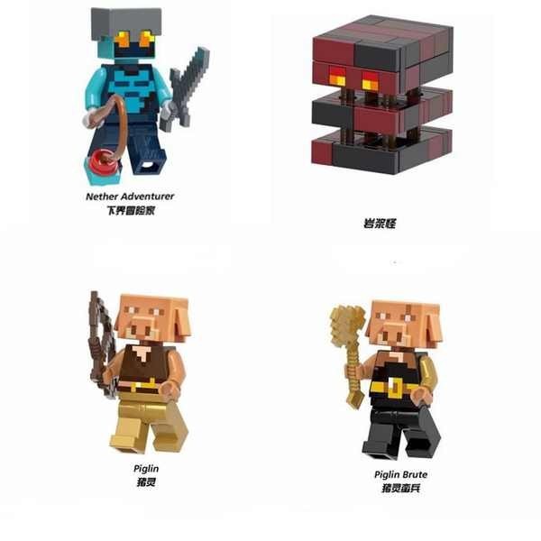 minecraft toys for boys minecraft magnetic blocks My World 21185 New ...