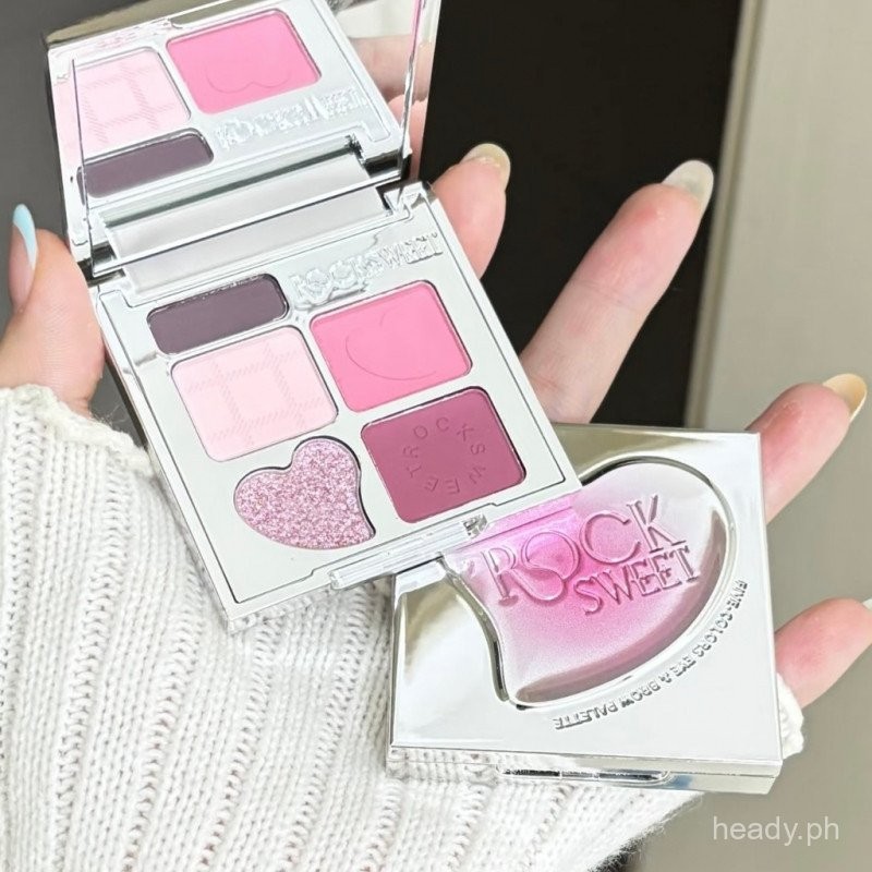 ROCKSWEET Eye shadow Plate "Rhythm Fantasy" Five Colors Fine Powder ...