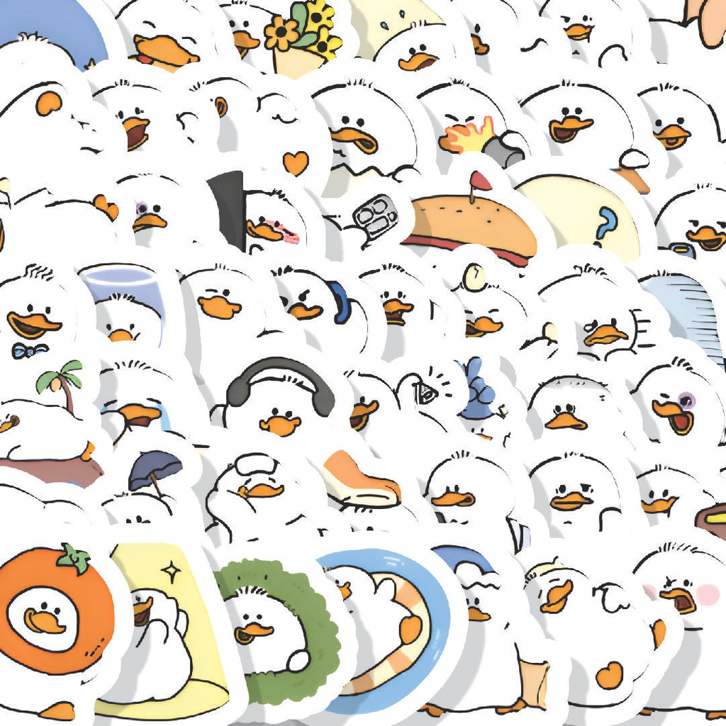 Cutting Pack Stickers Animal Fat Duck Stickers [Fat Duck Animals ...