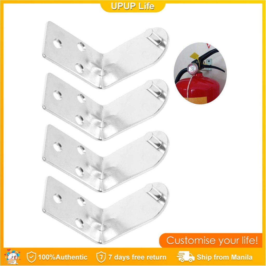 1PC Steel Fire Extinguisher Wall Bracket L-shaped Iron Wall Hook Fire ...
