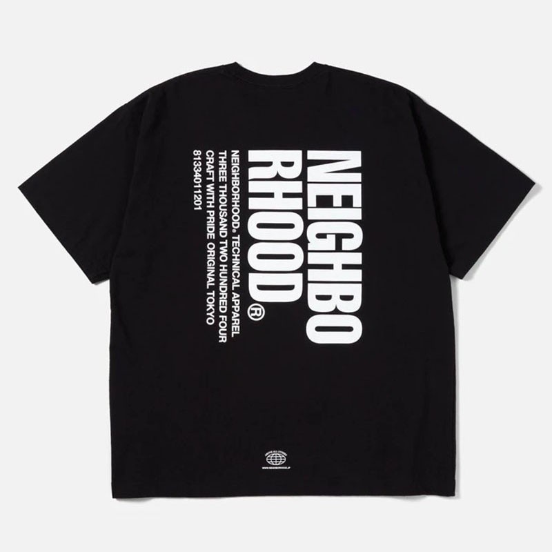 NEAT NEIGHBORHOOD NBHD NH-7/C-TEE . SS Letter Logo Print Short Sleeve T ...
