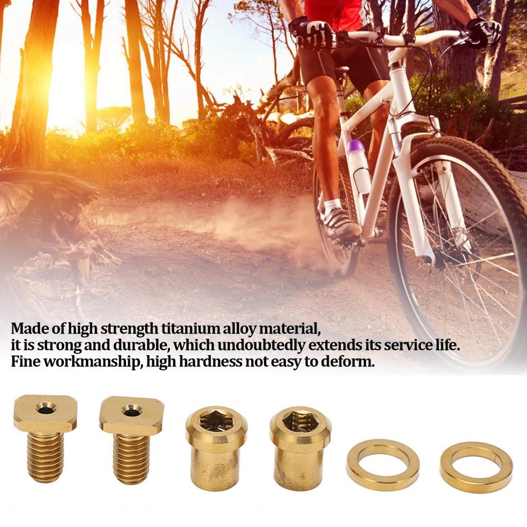 Tominihouse Bike Titanium Bolt Kit Compact Shape Deform Prevention High ...