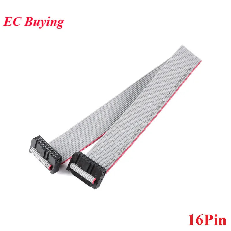 10pcs/1pc FC-16 2.54mm Pitch 16 2x8 Pin JTAG ISP AVR Download Cable ...