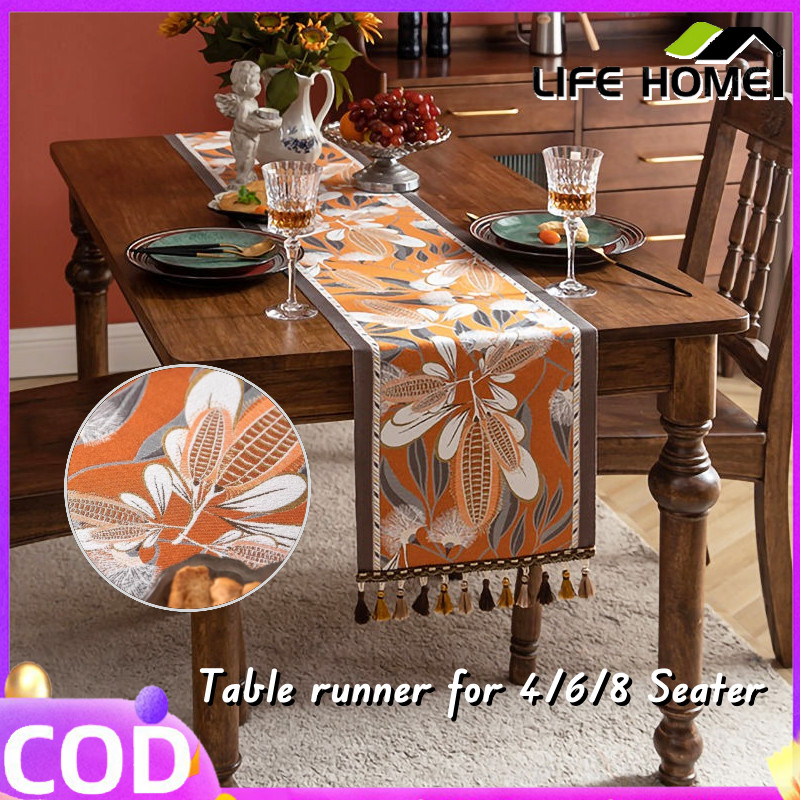 Table Runner 4/6/8 seater Table Runner European Style Embroidery Dining ...