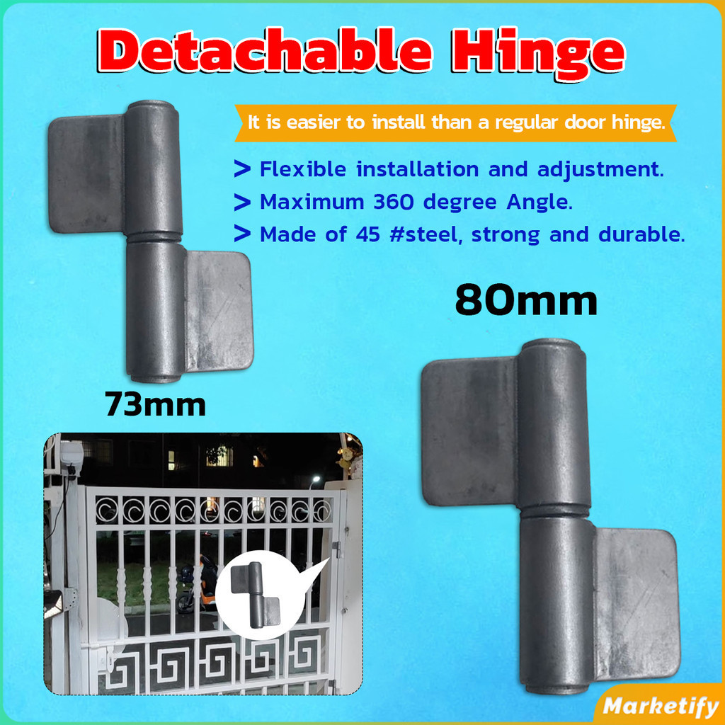 MK Wing Hinges 360 degree rotation 45# Steel Heavy Duty Flag Hinges 73 ...
