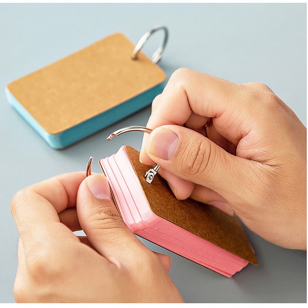 sticky notes index card with ring card Cards Portable Notebook With ...