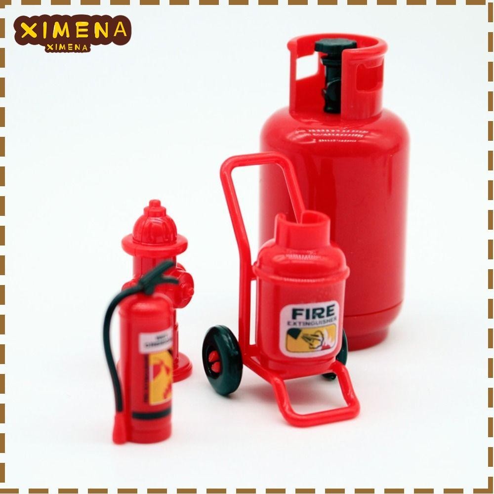 XIMENA Dollhouse Mini Fire Extinguisher, Plastic Fire Hydrant Dollhouse ...