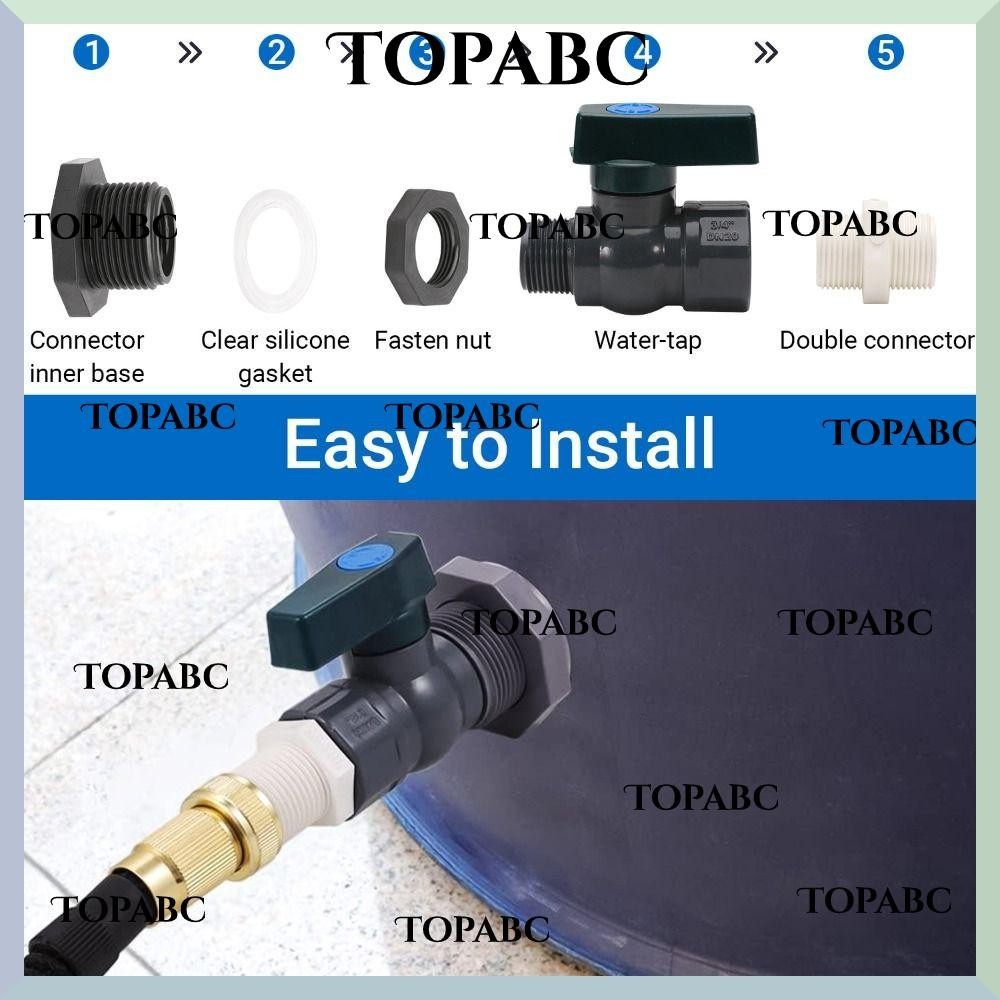 TOP Rain Barrel Valve, 3/4 Inch With Inner Connection Rain Barrel ...