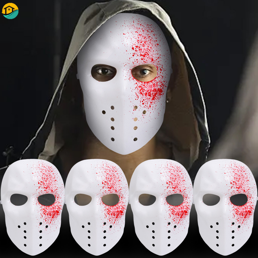 Blood Vomiting Mask Halloween Cosplay Adult Killer Horror Scream Masks ...