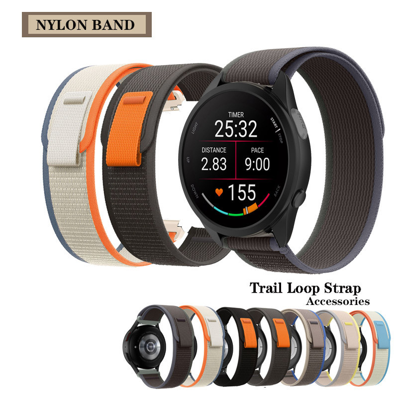 Trail Loop 20mm Band Nylon Strap for For Garmin Forerunner 165 / 245 ...