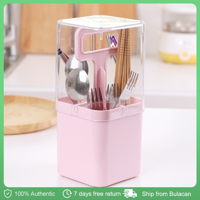 Cutlery Storage Boxes Kitchenware Storage Rack Drain Bucket Chopsticks ...