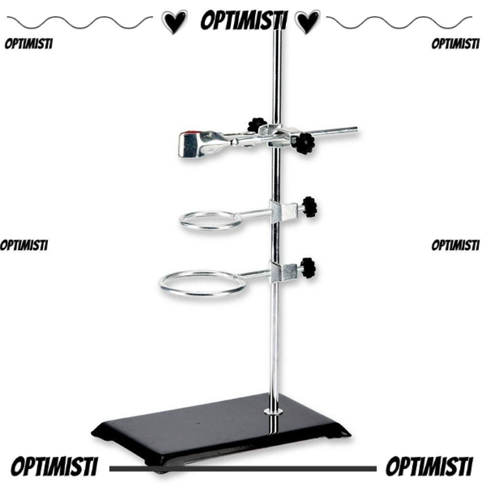 OPTIMISTI Steel Lab Stand Set, Stainless Steel with Cast Iron Base ...