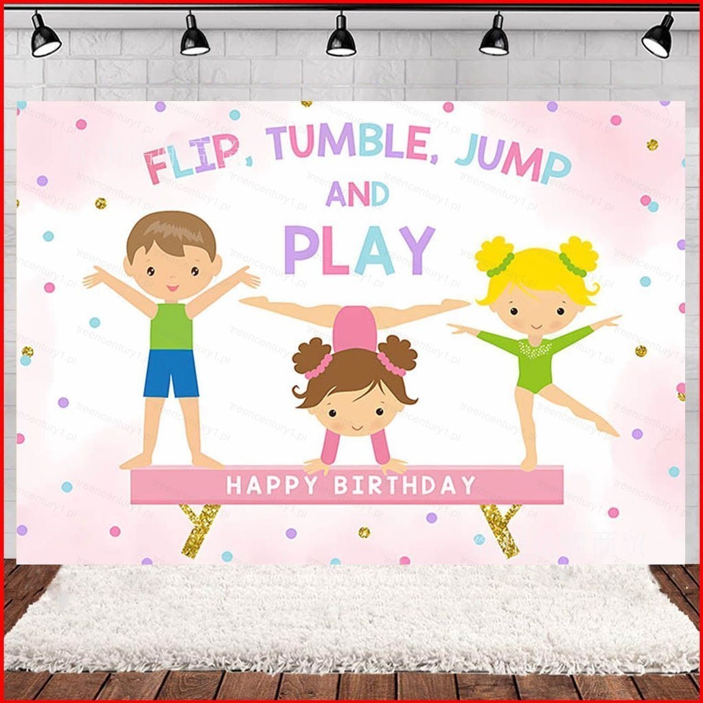 YS Gymnastics Theme Cartoon Animation Celebrate Party Photo Photography ...