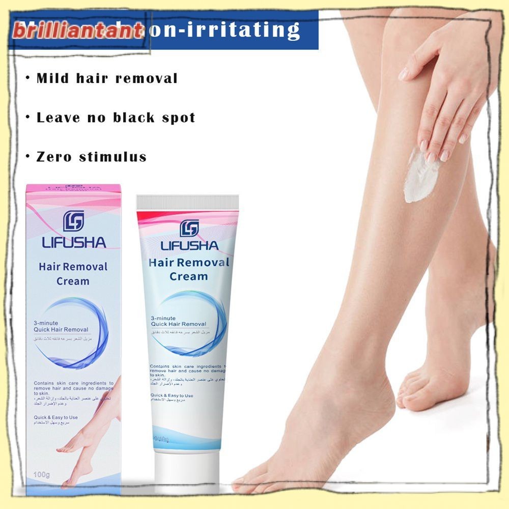 Lifusha Hair Removal Cream Moisturizing Painless Soothing Skin Non ...