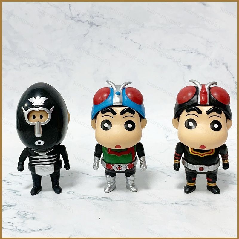 SQ3 Crayon Shin-chan Action Figure Nohara Shinnosuke cos Kamen Rider ...