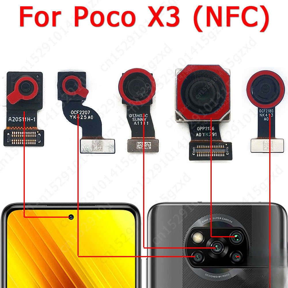 Original Rear Front Camera For Xiaomi Mi Poco X3 NFC Facing Selfie ...