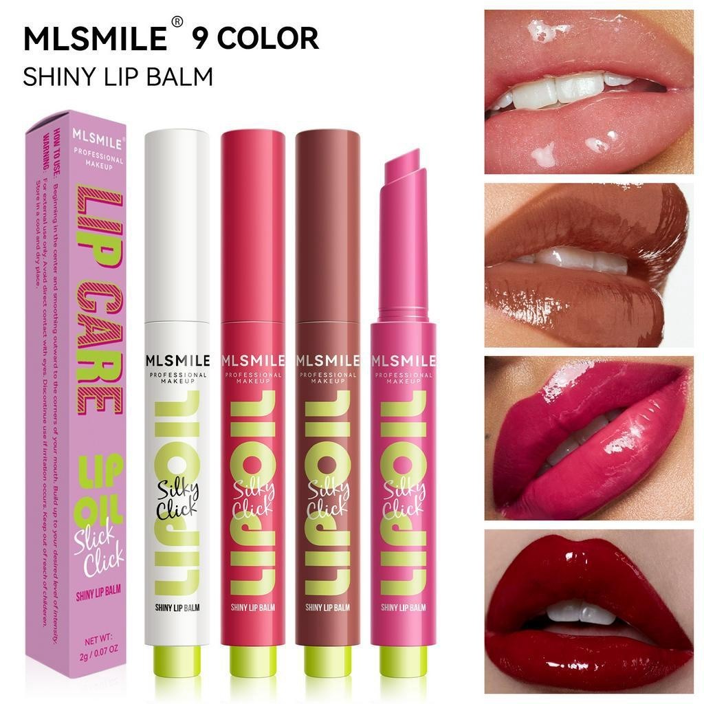 Mlsmile Press Solid Lipstick 9 Colors Moisturizing Solid Lip Gloss ...
