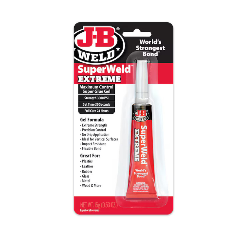 JB Weld SuperWeld Extreme Maximum Control Super Glue Gel 15g (33400 ...