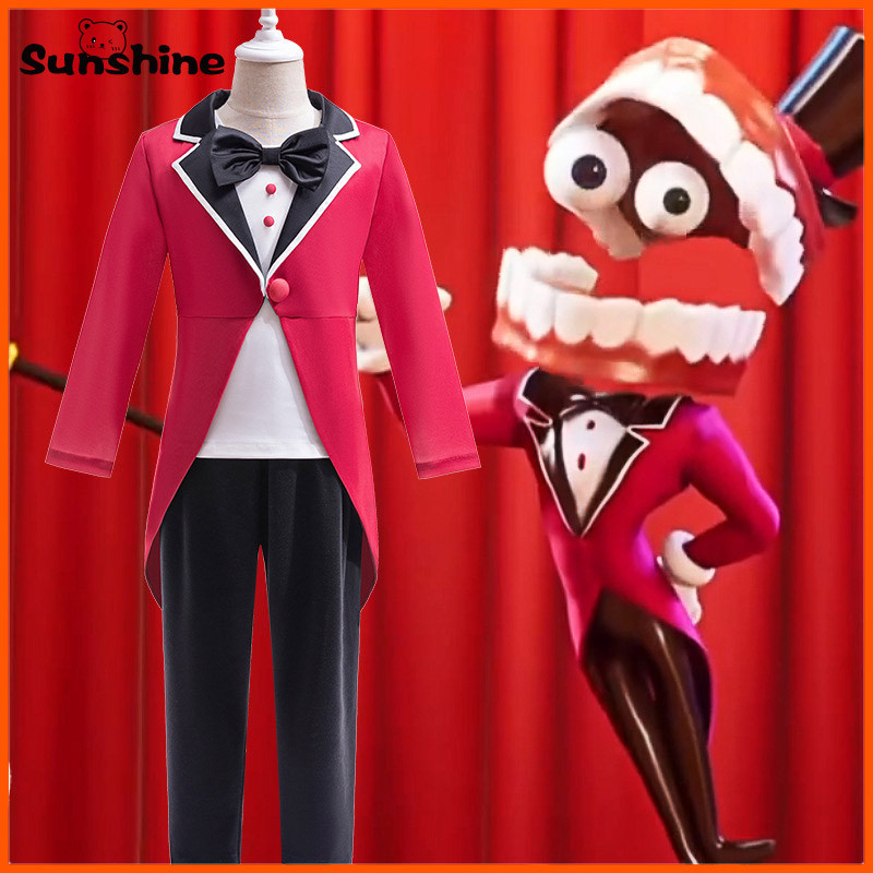 Amazing Digital Circus Caine Cosplay Costume Uniform Jumpsuit Pomni ...
